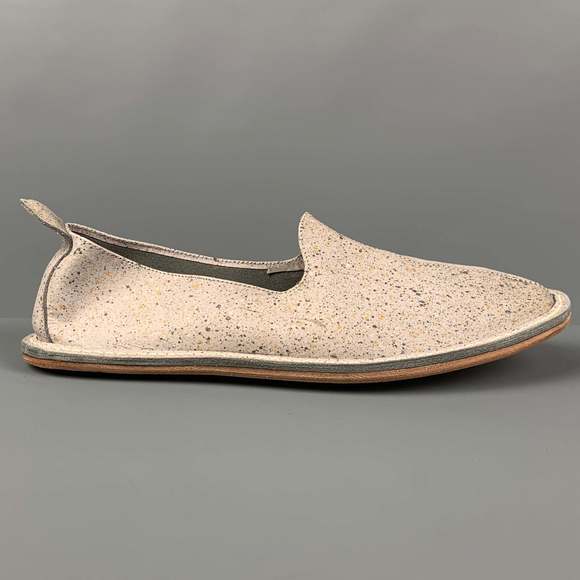 AVA RTA | Shoes | Ava Rta Grey Print Leather Canvas Slip On Loafers ...